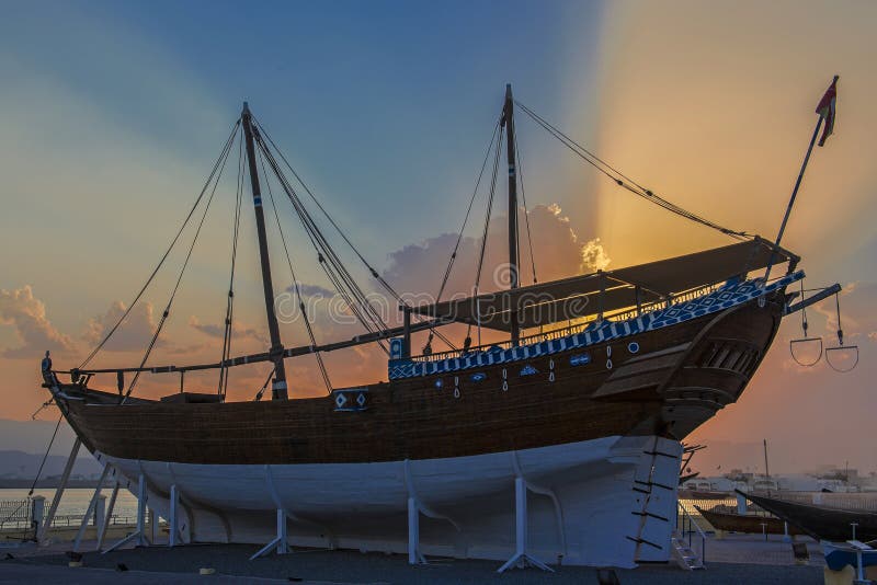 Traditional Wooden Ships in of Sur, Sultanate of Oman Stock Image ...