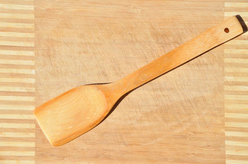 Traditional Wooden Spoon for Modern and Old Kitchens Stock Photo ...