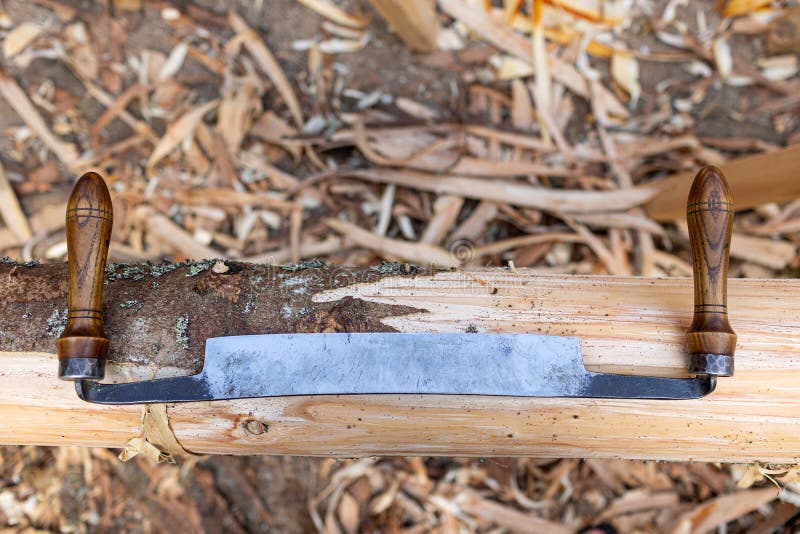 A Woodworking Tool Designed for Peeling Wood Stock Image - Image of ...