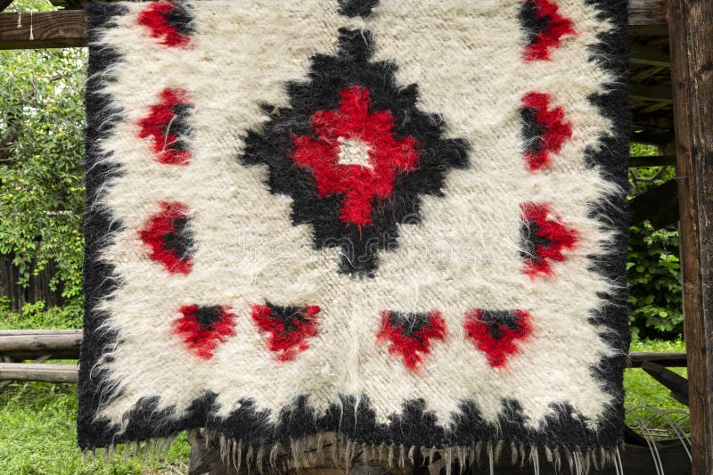 Traditional Wool Rug Background Stock Image - Image of colored, textile ...