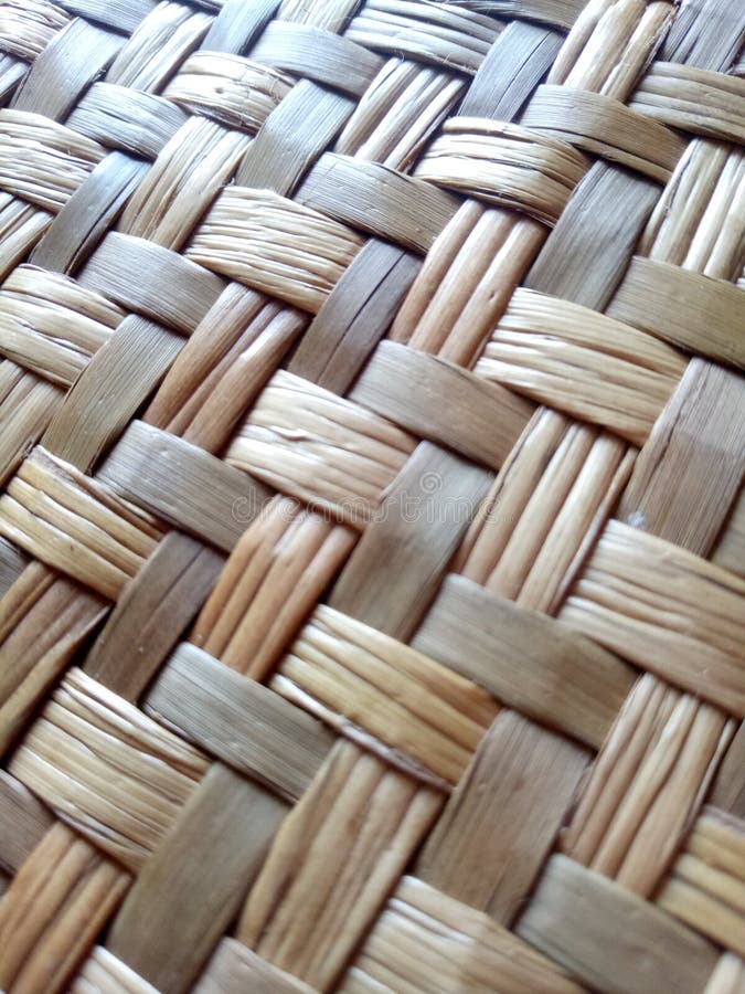 Traditional Woven Mat Made from Plants. Stock Photo - Image of ...