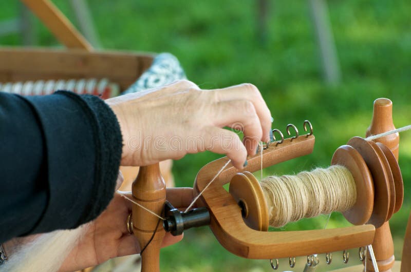 Spinning Yarn stock photo. Image of design, female, busy - 6673732