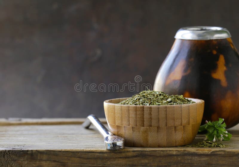 Traditional Yerba Mate Tea Popular in Latin America Stock Image - Image ...