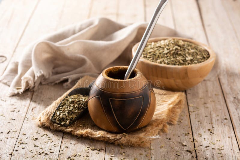 Traditional Yerba Mate Tea Popular in Latin America Stock Image - Image ...