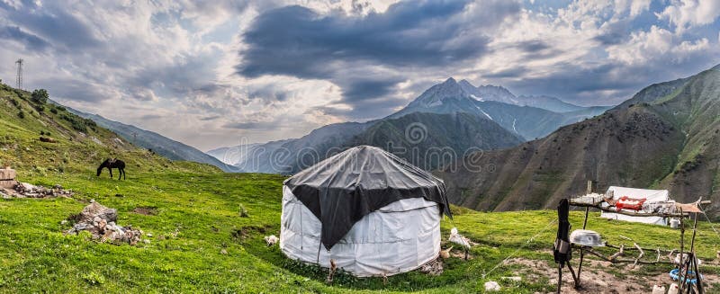 A Traditional Yurt or Ger in Gorkhi-Terelj National Park, Mongolia ...