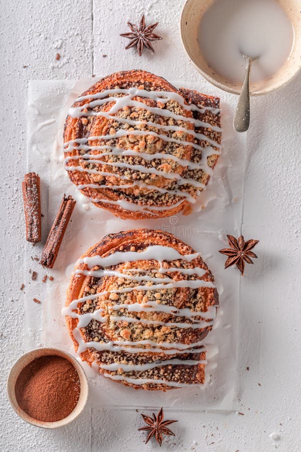 Traditionally and Fresh Cinnamon Yeast with Cinnamon and Sugar Stock ...