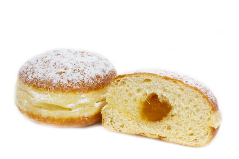 Traditioneel Duits Gebakje Krapfen Stock Afbeelding - Image of dieet ...