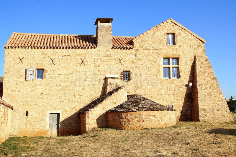 Oud Traditioneel Frans Huis. Collonges La Rouge Stock Afbeelding ...