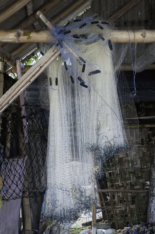 Traditioneel Visnet stock foto. Image of uitgespreid - 37132468