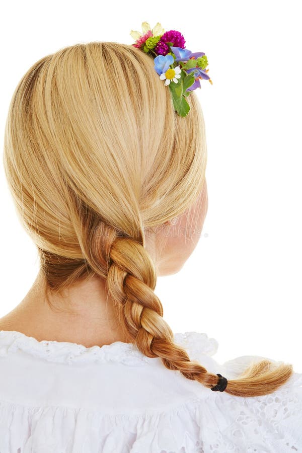 Traditionele Franse vlecht stock foto. Image of meisje - 33883584