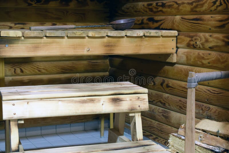 Traditionell Finlandssvensk Bastu Arkivfoto - Bild av plankor ...