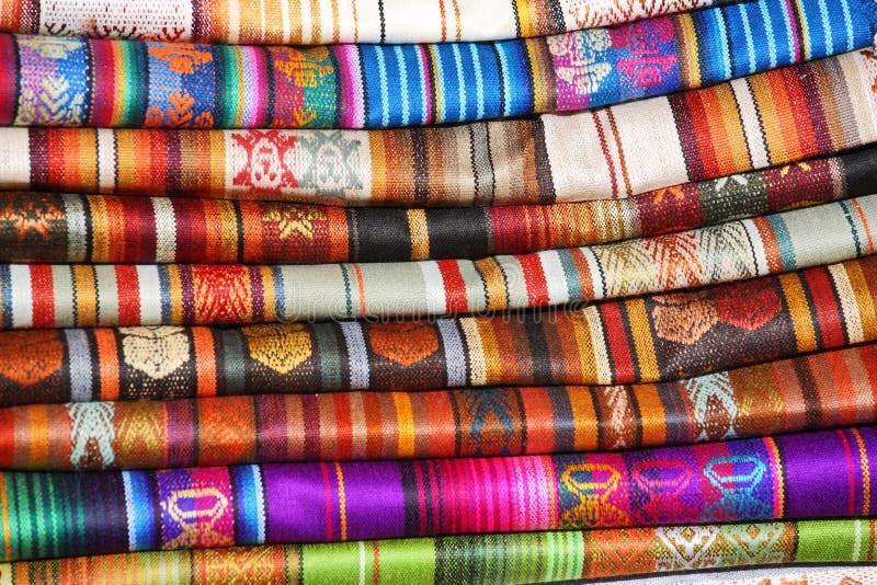 Traditionelle Gewebe stockbild. Bild von eingeboren, decke - 12138087