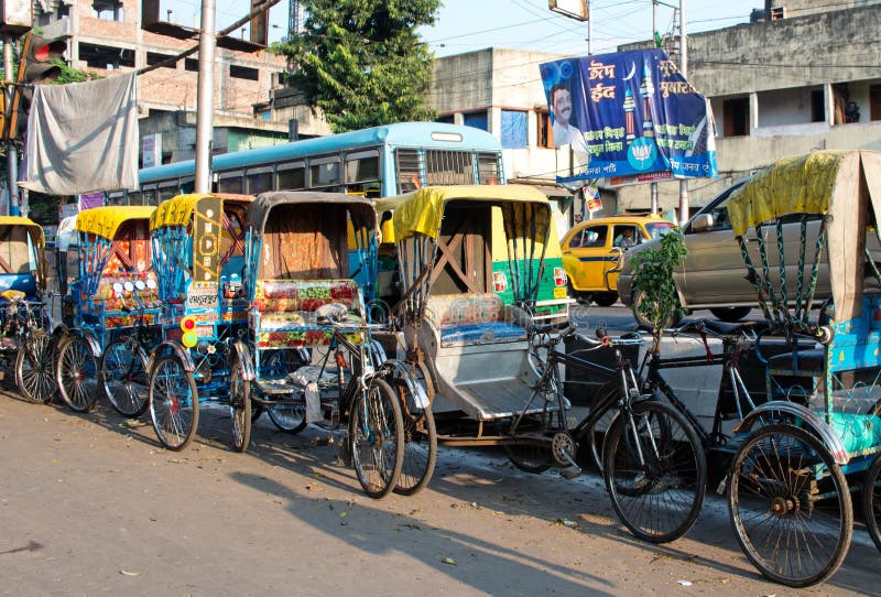 Traditionelle Indische Rikscha Redaktionelles Stockbild - Bild von ...