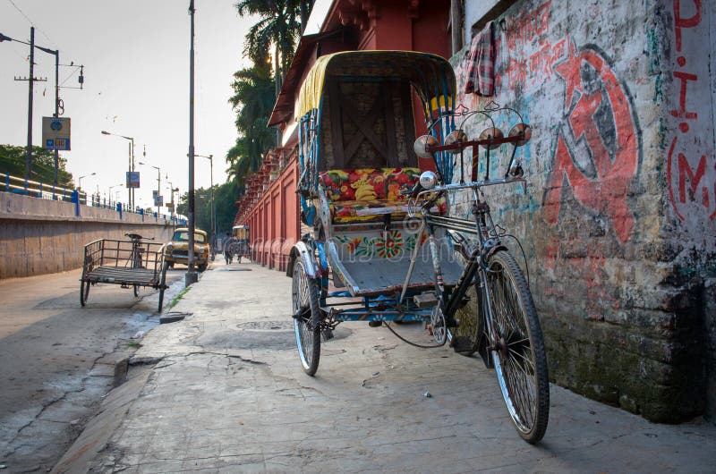 Traditionelle Indische Rikscha Redaktionelles Stockbild - Bild von ...