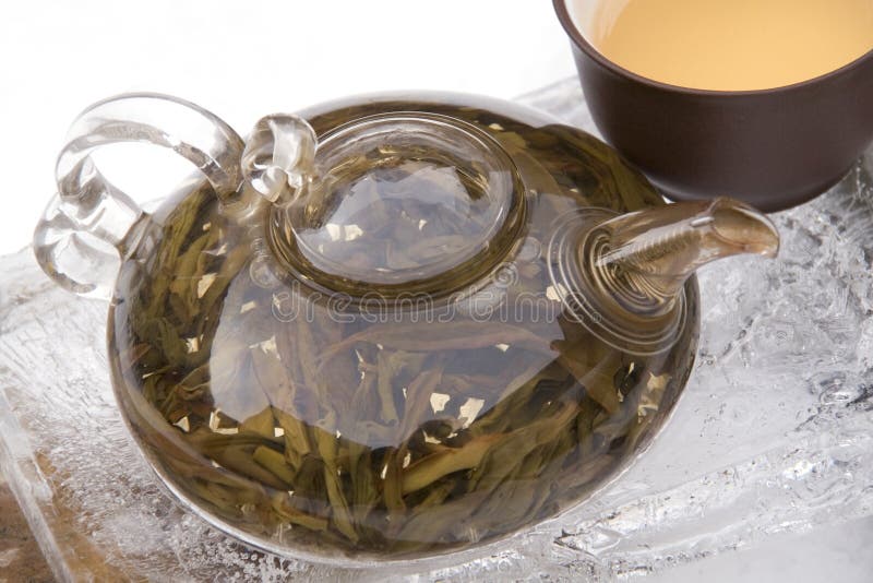 Traditioneller Chinese-Tee-Set Stockfoto - Bild von gesund, blatt: 12899344