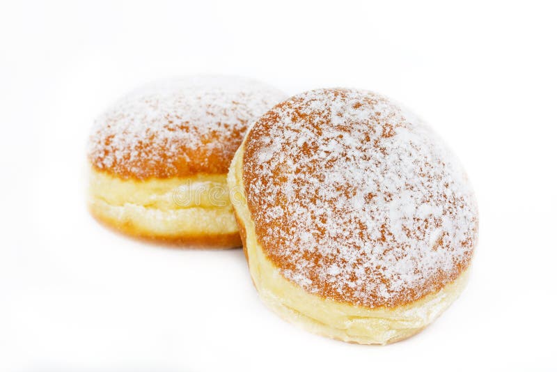 Traditionelles Deutsches Krapfen Gebäck Stockfoto - Bild von angefüllt ...