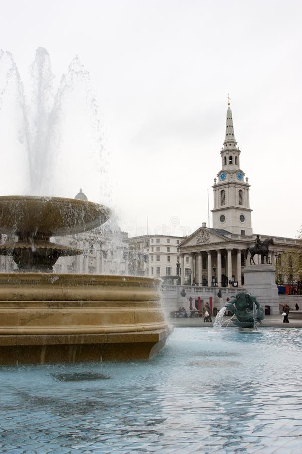Trafalgar Square Scene editorial stock image. Image of square - 7233674
