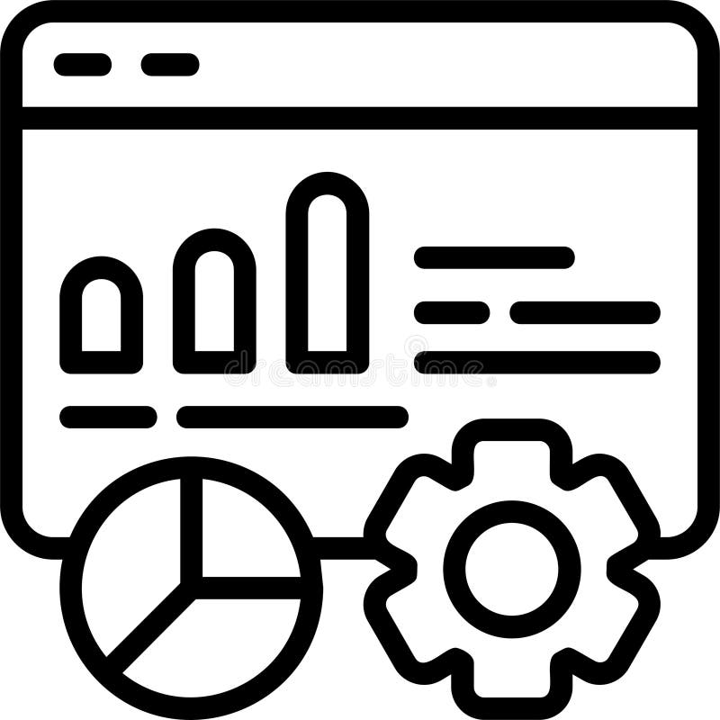 Traffic Analysis Vector Icon Stock Vector - Illustration of visitor ...