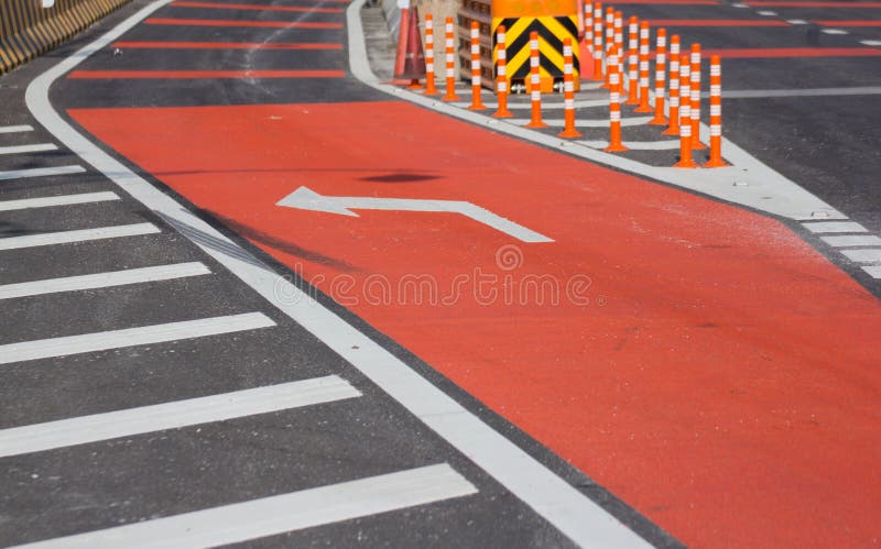 Traffic arrow signage stock image. Image of detour, pointing - 94364379