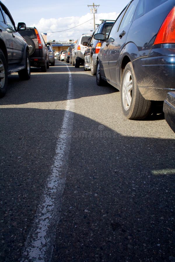 Traffic Backed Up at Intersection Stock Photo - Image of delay ...