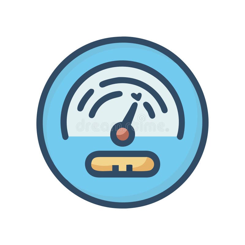 Traffic Bandwidth Meter Icon Stock Vector - Illustration of meter ...