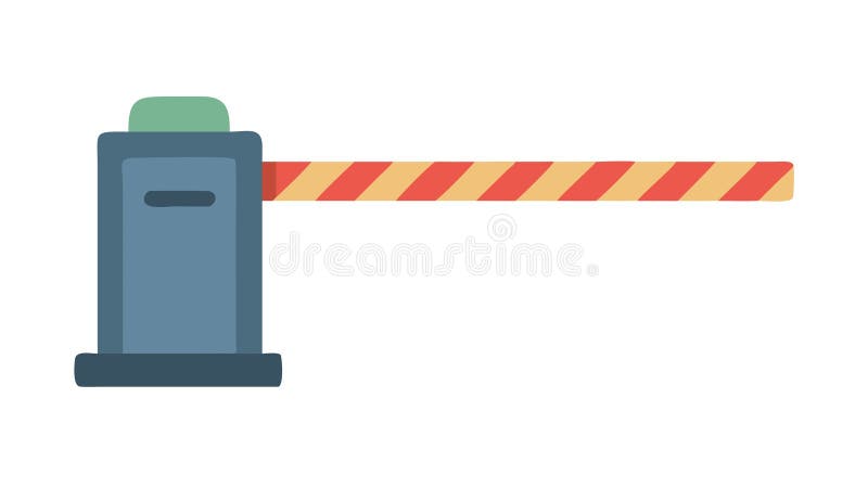 Traffic Barrier Arm Entry Control Icon, Security Gate, Vector Design ...