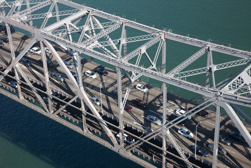 Traffic on the Bay Bridge stock image. Image of frame - 21155837