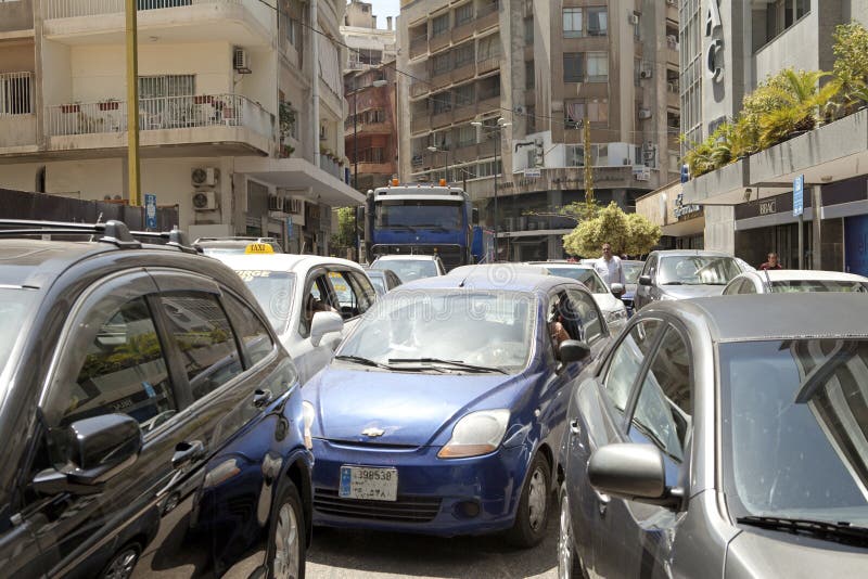 Traffic, Beirut, Lebanon editorial photo. Image of highway - 42977636