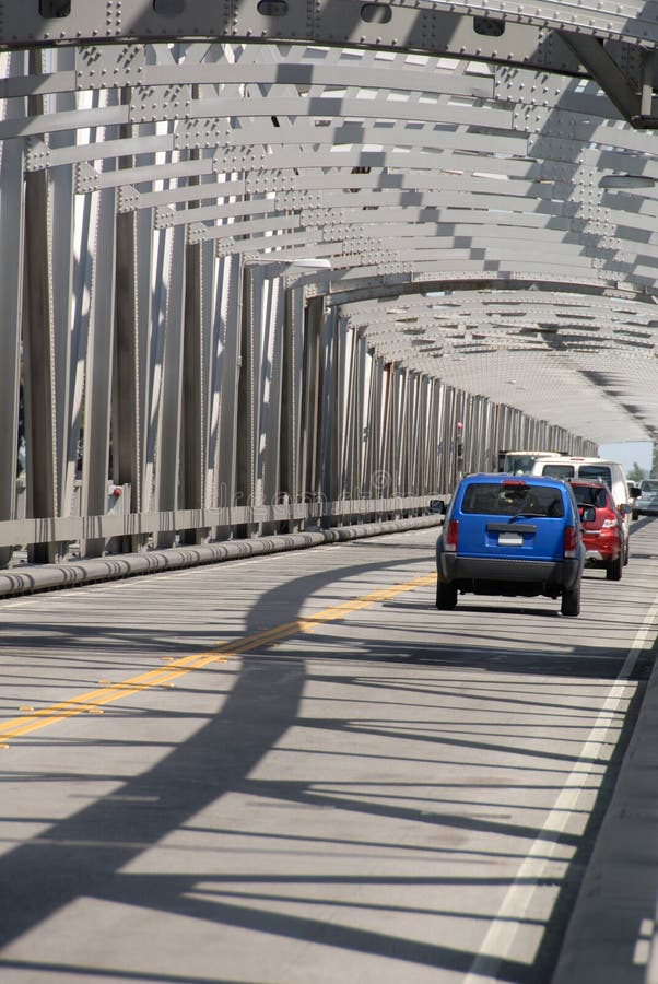 Traffic on Bridge stock image. Image of steel, highway - 10185611