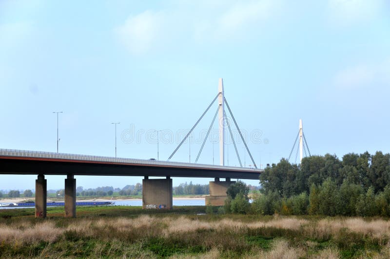Traffic at the bridge stock image. Image of drivers, transport - 7192563