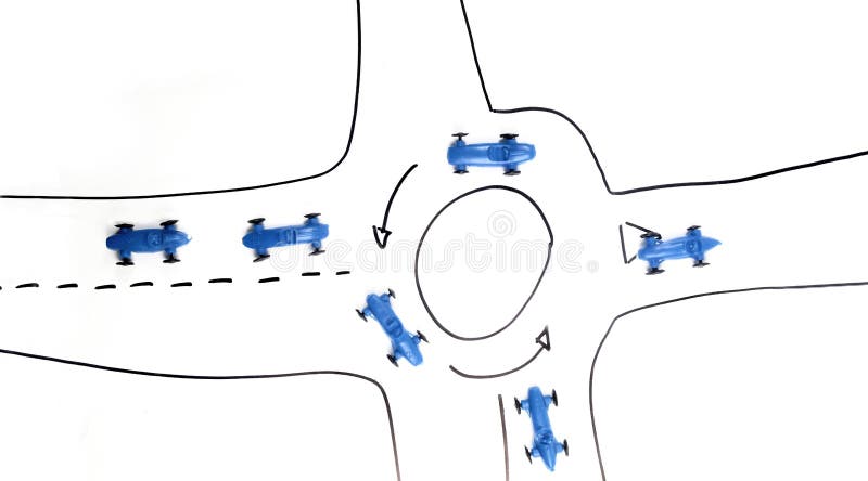 Traffic circle stock illustration. Illustration of circulation - 176726722