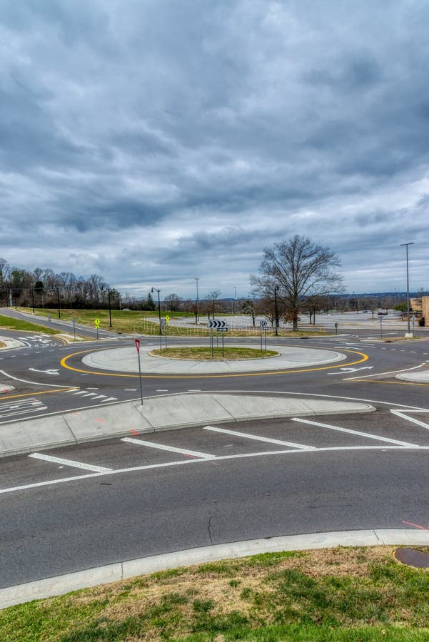 Traffic Circle or Roundabout Stock Image - Image of travel, urban ...