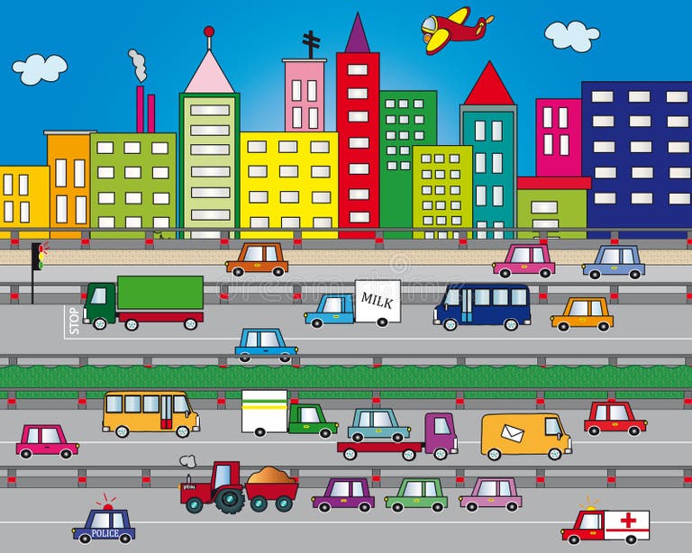 High Traffic City Stock Illustrations – 31,270 High Traffic City Stock ...