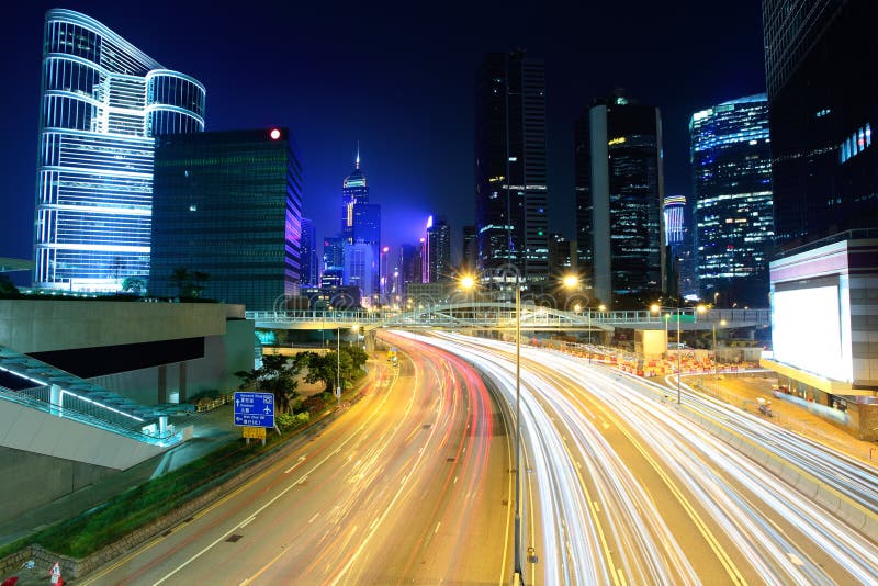 Traffic in city stock image. Image of kong, china, light - 26672403