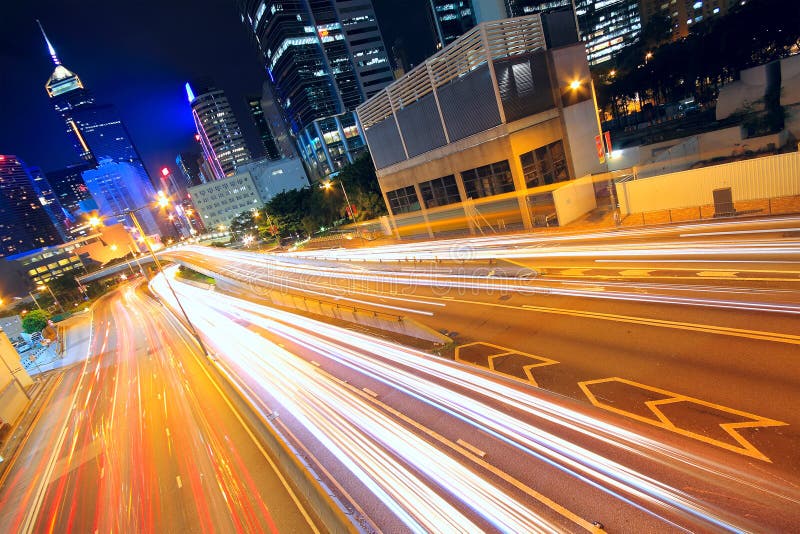 Traffic city night stock photo. Image of blue, blurred - 27573676