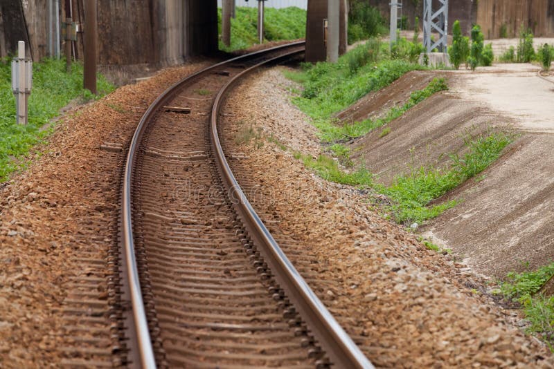 Traffic stock photo. Image of path, traffic, curve, tramway - 81540116
