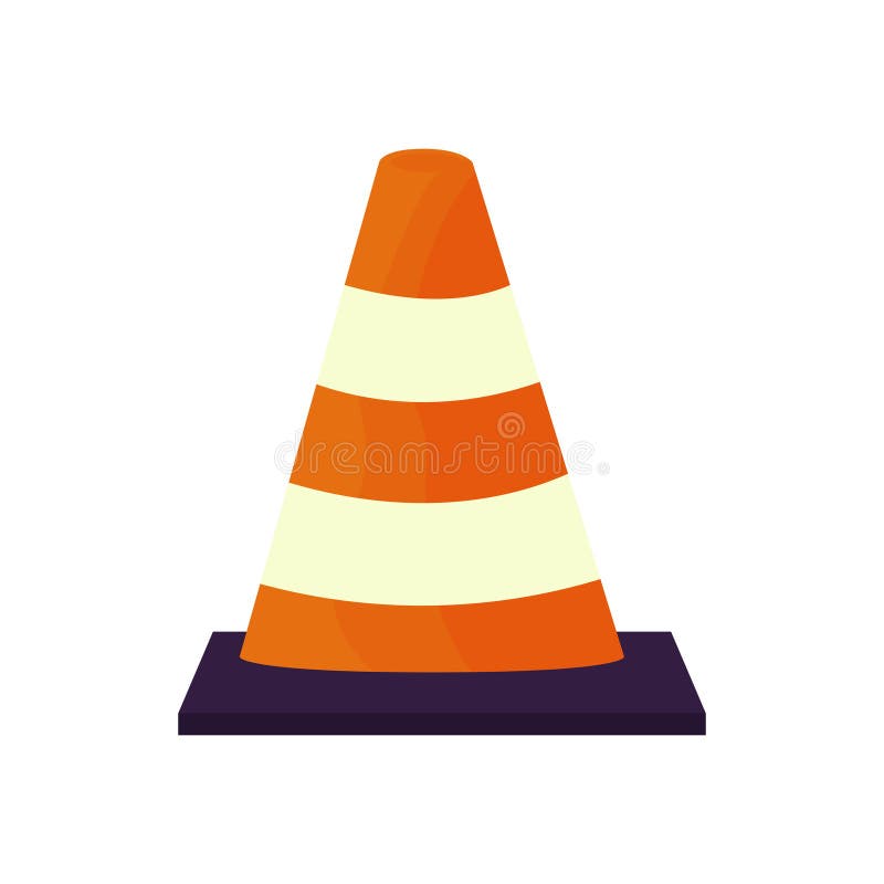 Traffic cone design stock vector. Illustration of attention - 273086137