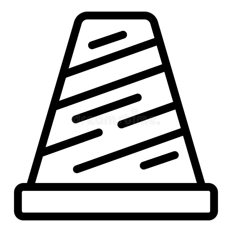 Traffic Cone Icon Outline Vector. Road Mobility Control Stock Vector ...