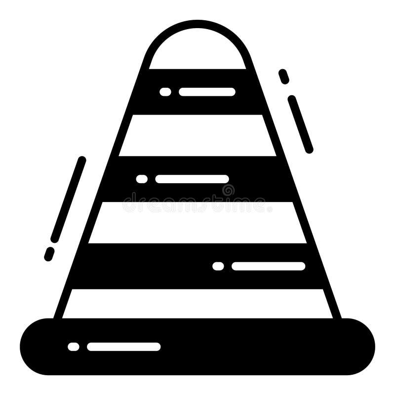Traffic Cone Icon Related Map Location and Navigation Black Icon ...