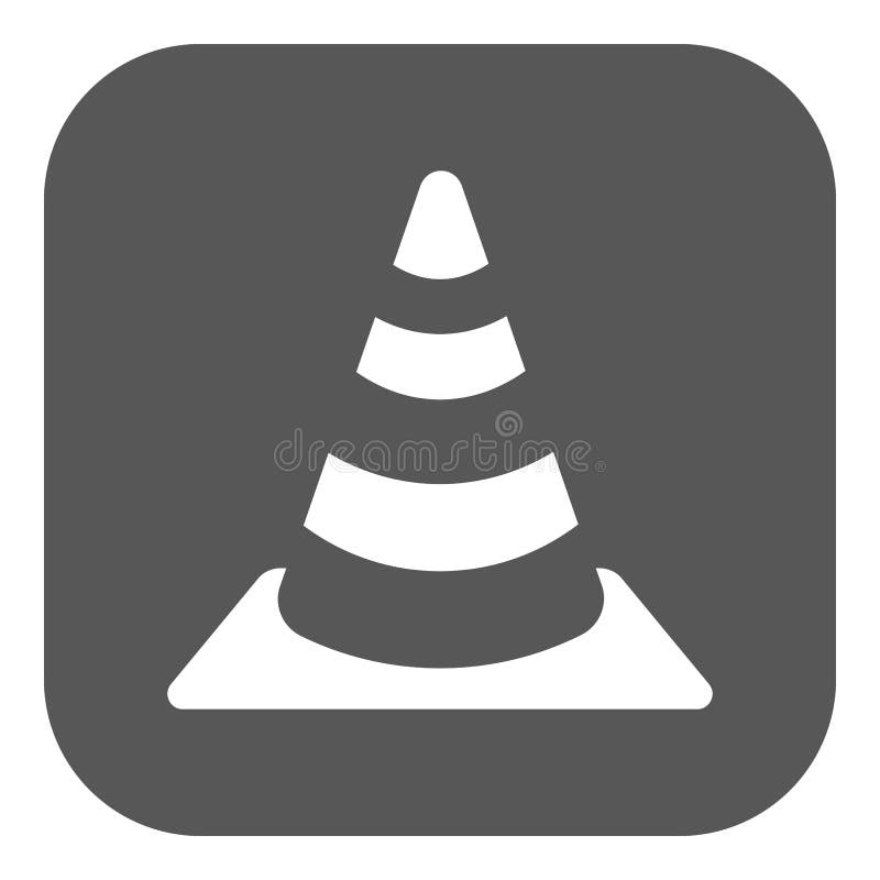 The Traffic Cone Icon. Safety and Attention, Danger, Warning Symbol ...