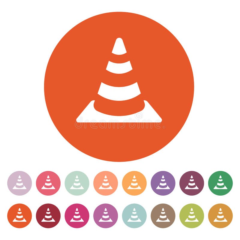 The Traffic Cone Icon. Safety and Attention, Danger, Warning Symbol ...