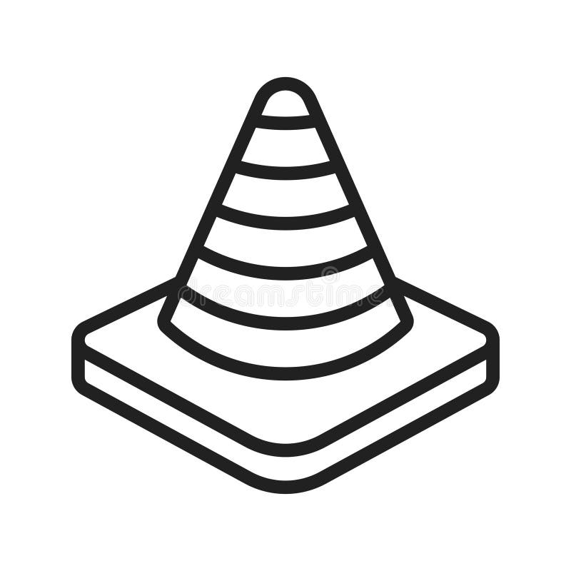 Traffic Cone Icon Vector Image. Stock Vector - Illustration of concept ...