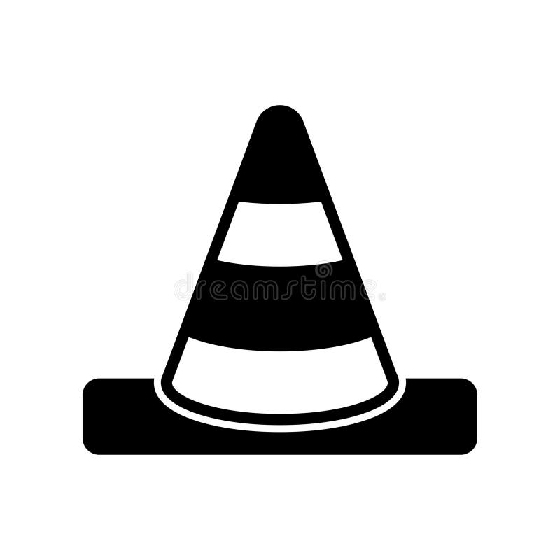 Traffic cone icon vector stock illustration. Illustration of vector ...