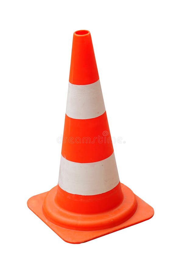 Traffic cone isolated stock image. Image of signal, clipping - 6409701
