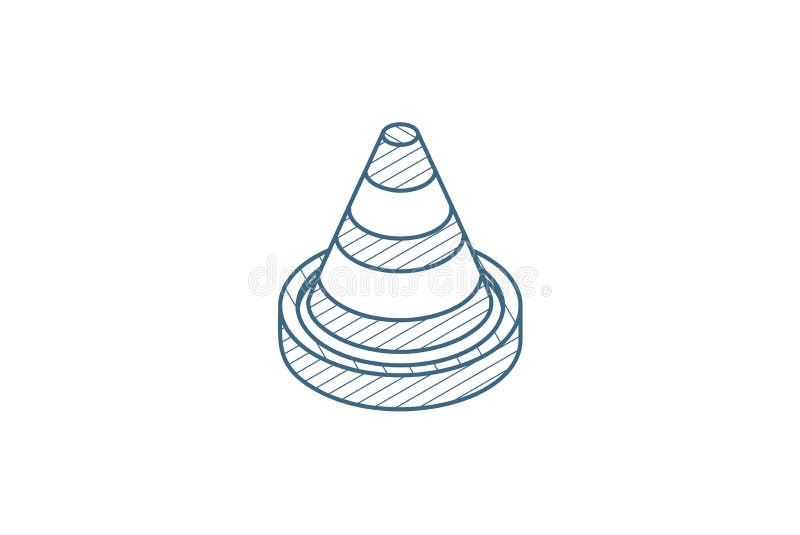 Traffic Cone Line Drawing Stock Illustrations – 245 Traffic Cone Line ...