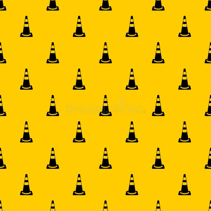Traffic Cone Pattern Vector Stock Vector - Illustration of build ...