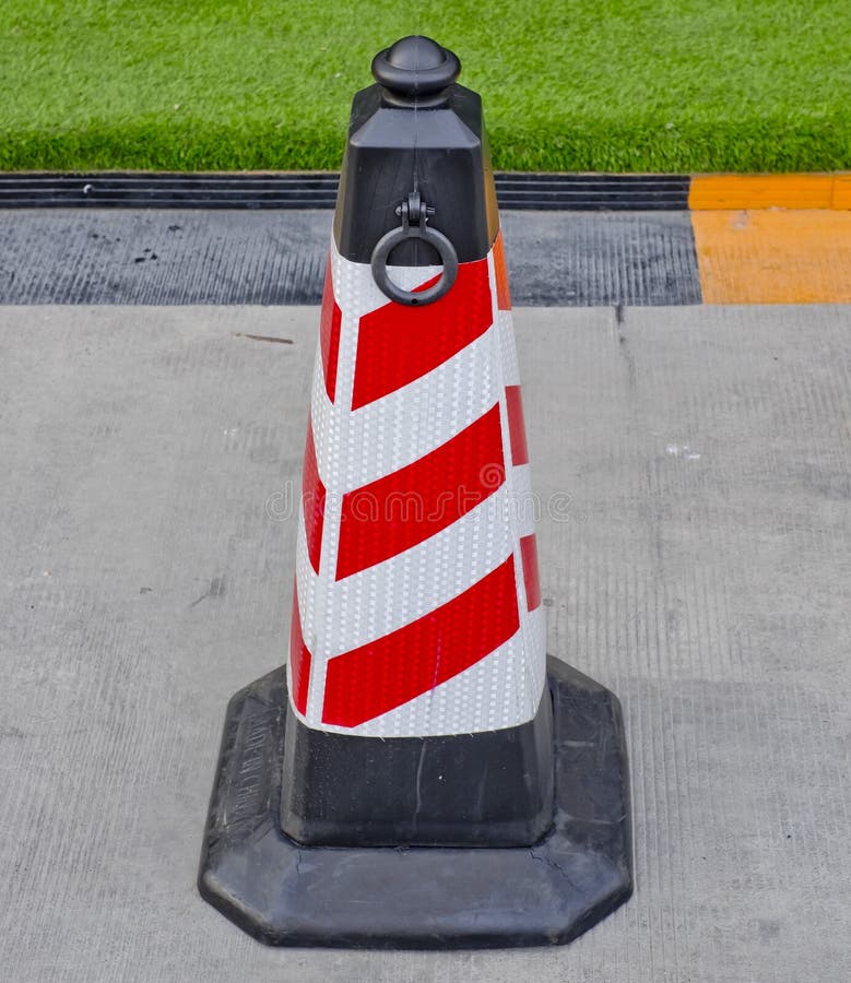 Traffic Cone Red and White Colors Stock Image - Image of construction ...