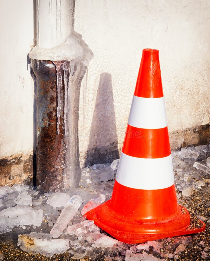 Traffic cone stock image. Image of symbol, slippery, asphalt - 31205637