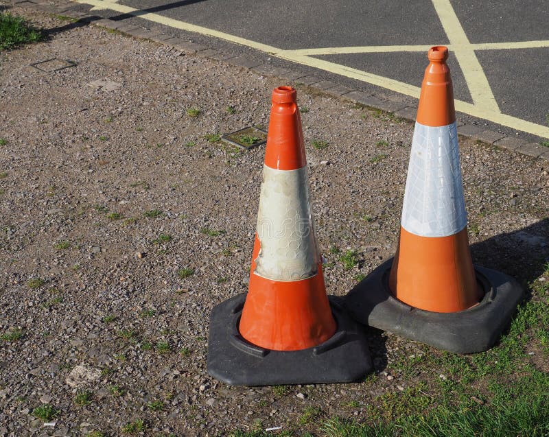 Temporary Obstruction 15 Minutes Delay Sign On Residential Road Stock ...