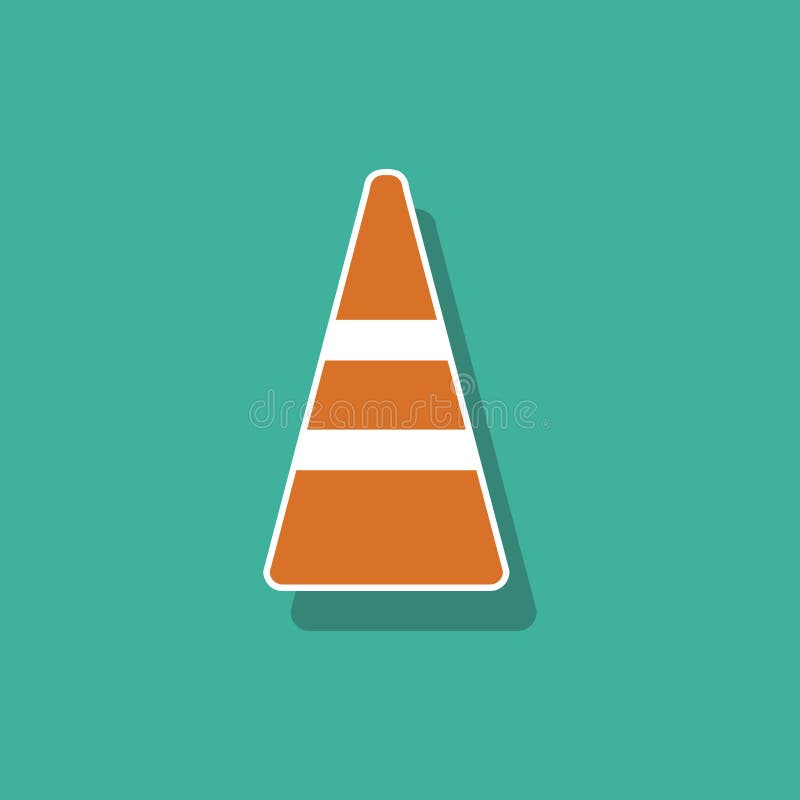 Traffic Cone. Vector Illustration Decorative Design Stock Vector ...